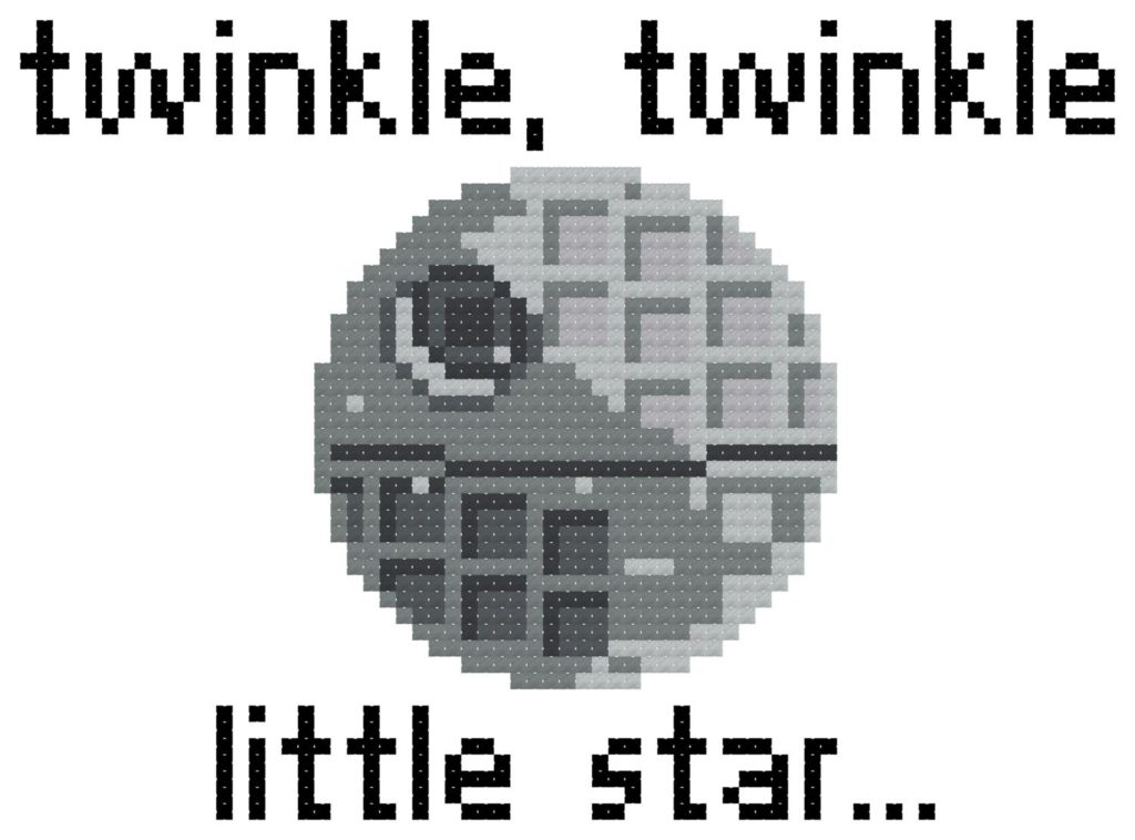 Twinkle, Twinkle Little Star... Cross Stitch Pattern - NERDpillo
