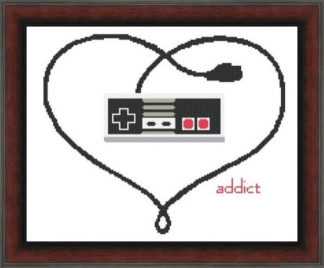 NES Addict Cross Stitch Pattern - NERDpillo